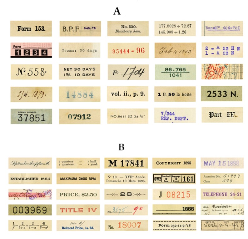 Vintage Postmark Receipt Stickers- Vintage Postmark Ticket , Ephemera ...