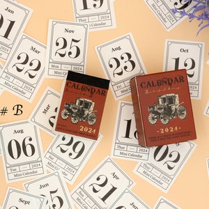 2024 Calendar Mini Calendar | Small Calendar Pocket Calendar, Card ...