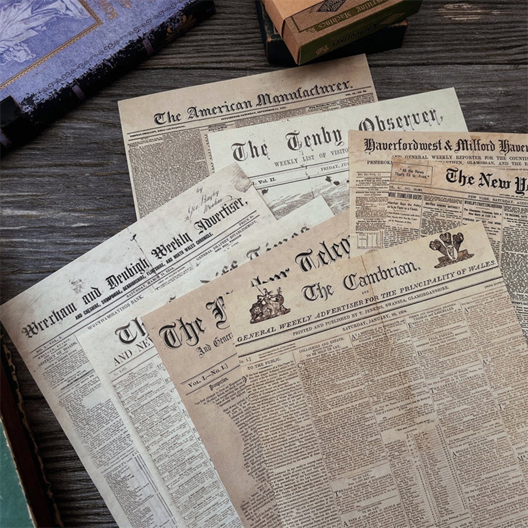 Newspaper Ads Paper Ephemera | Retro Newspaper Advertising Business Ads ...