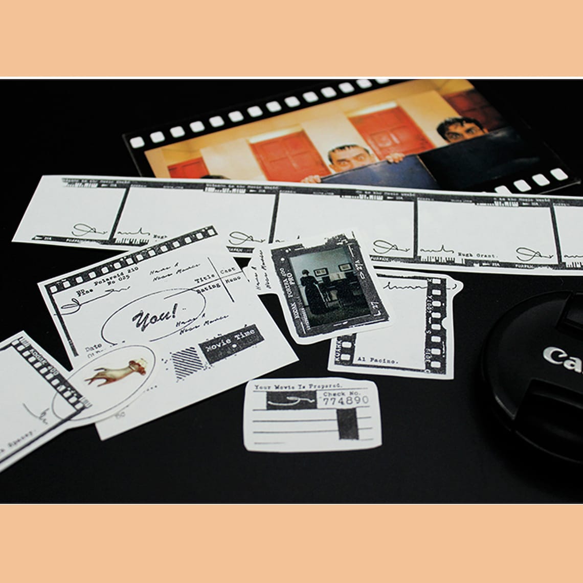 Clear Stamp Set /clear Stamps / Film Frame Vintage Filmstrip Lens ...
