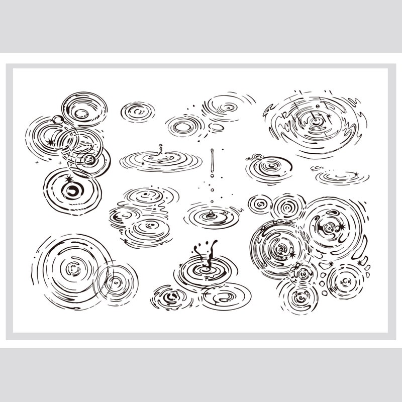 Water Drop Stamp - Etsy