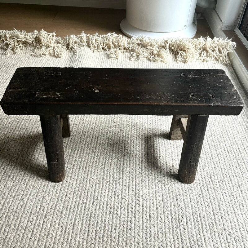 Chinese Wooden Bench - Etsy