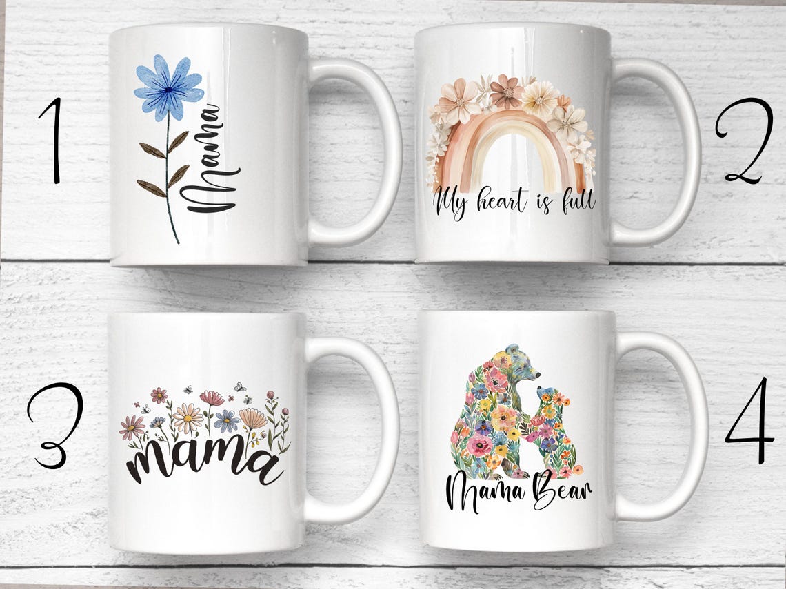 Mama Bear Mug, New Mom Mug, Expecting Mother, First Time Mommy, Custom ...