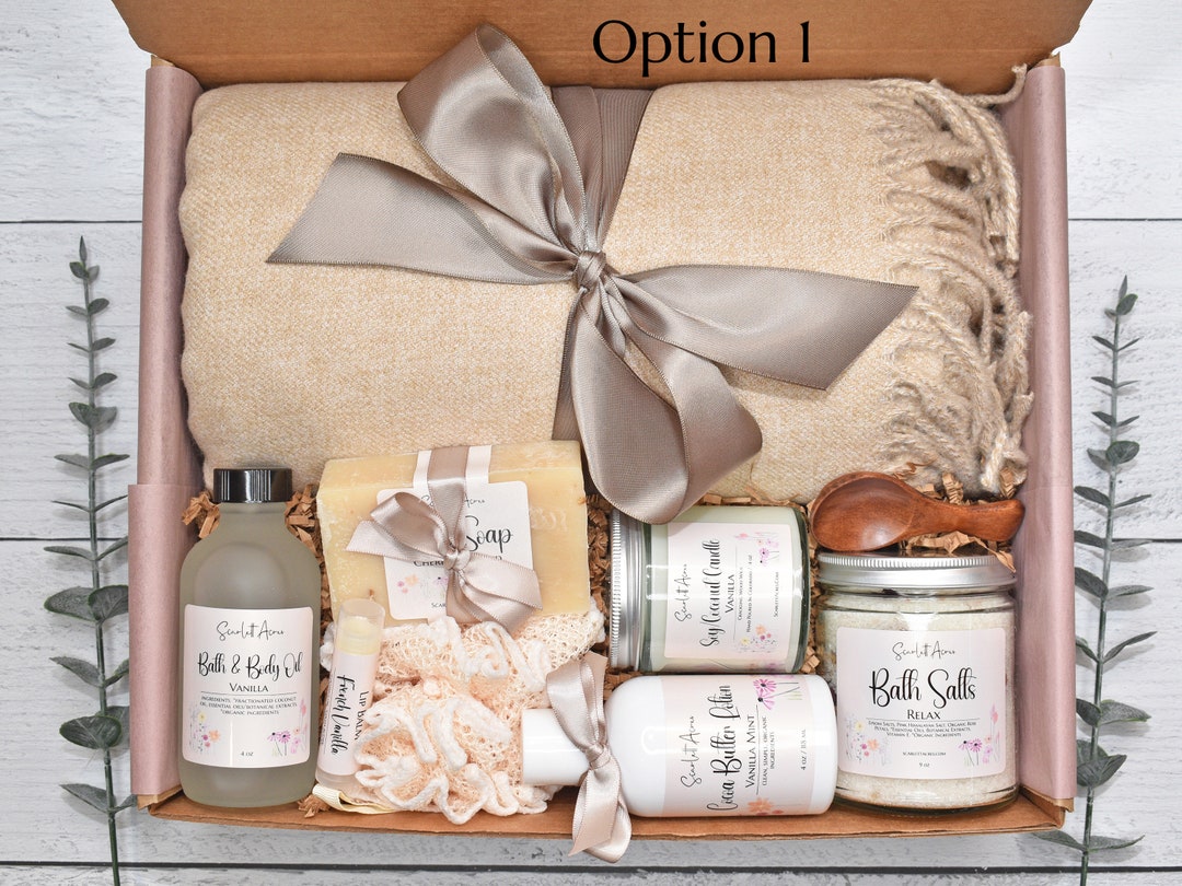 Vanilla Spa Gift Set, Birthday Gifts for Her, Luxury Spa Gift Box ...