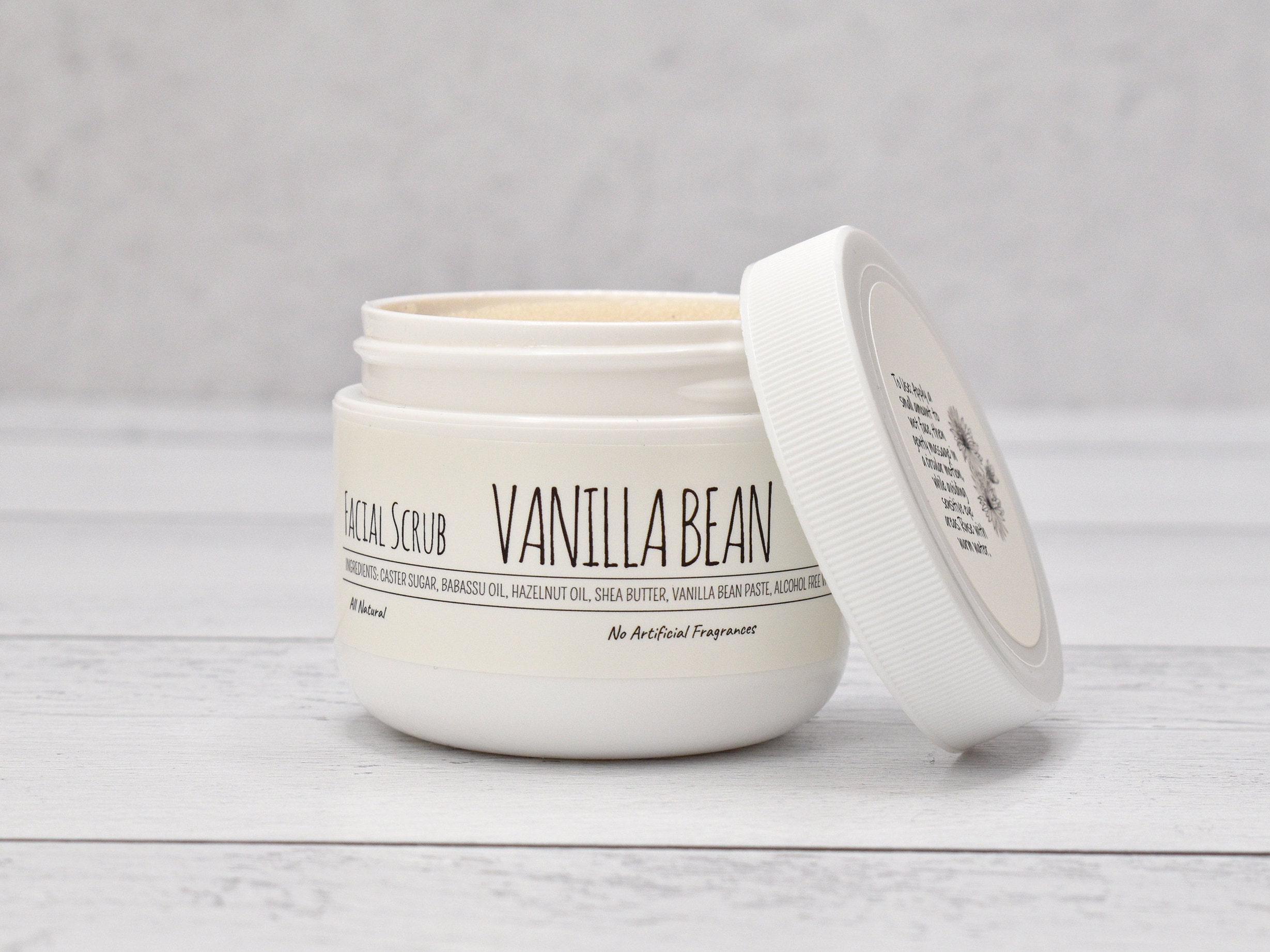 Organic Facial Scrub, Green Tea Exfoliator, Watermelon Sugar Scrub ...