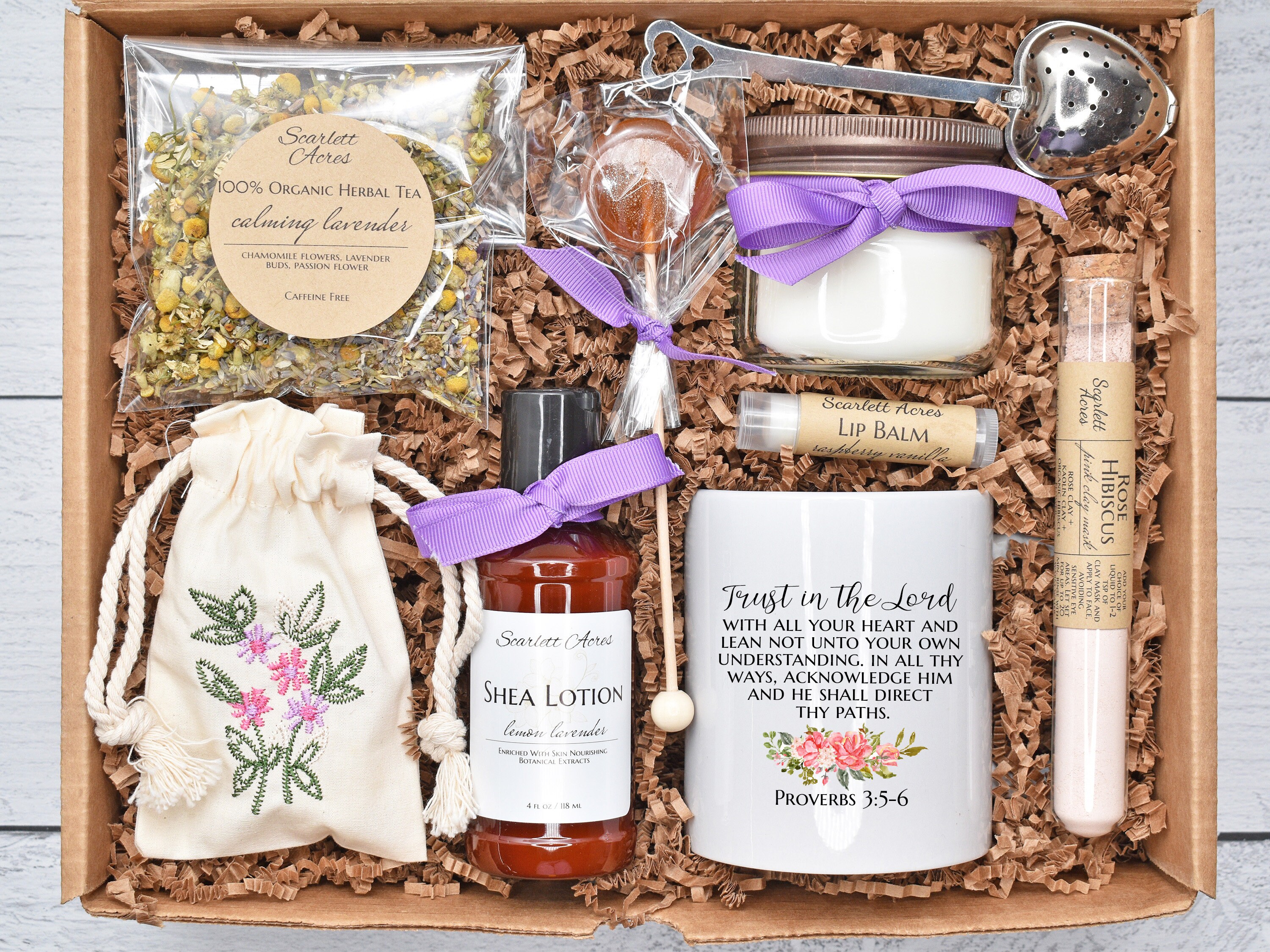 Christian Gift Basket, Christian Gifts For Her, Mom Birthday Gift Box ...