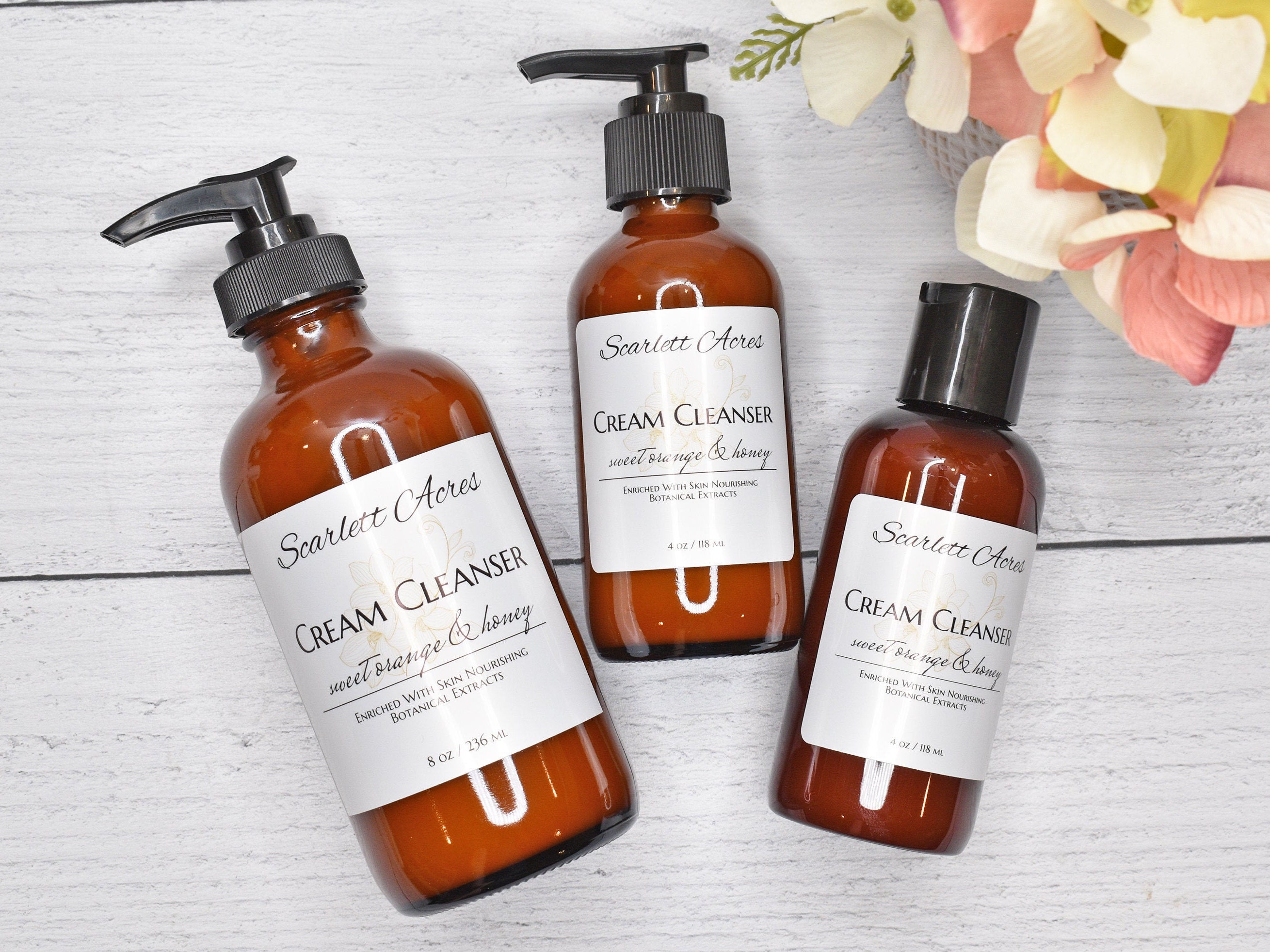 Citrus Honey Cream Cleanser, Orange Cleanser, Facial Cleanser, Organic ...