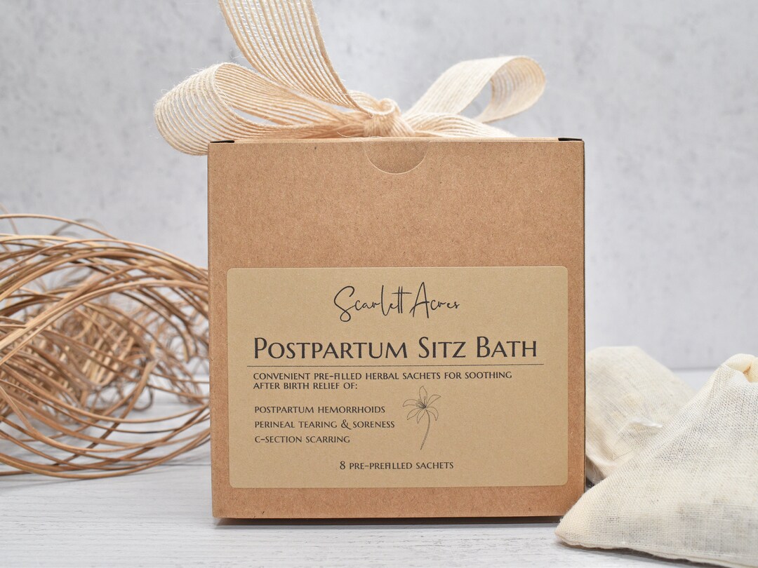 Organic Postpartum Sitz Bath, Organic Sitz Bath, Perineal Spray, Herbal ...