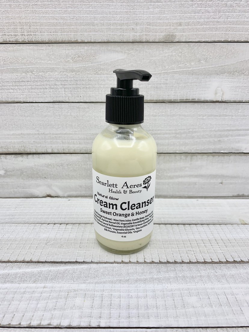 Orange & Honey Cream Cleanser, Hydrating Cleanser, Natural Face Wash ...