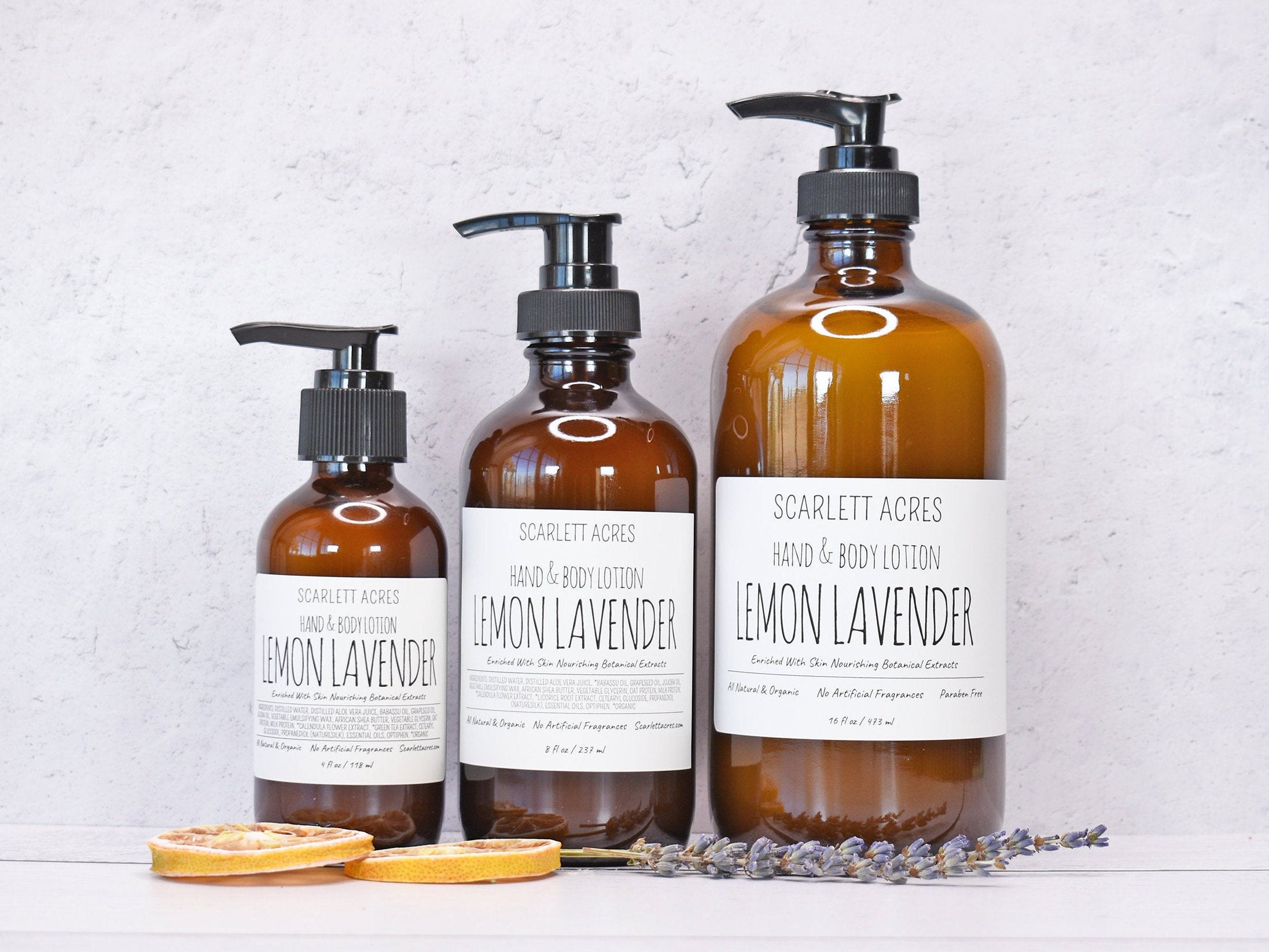 Lemon Lavender Lotion, Hand and Body Lotion, Moisturizing Lotion, Dry ...