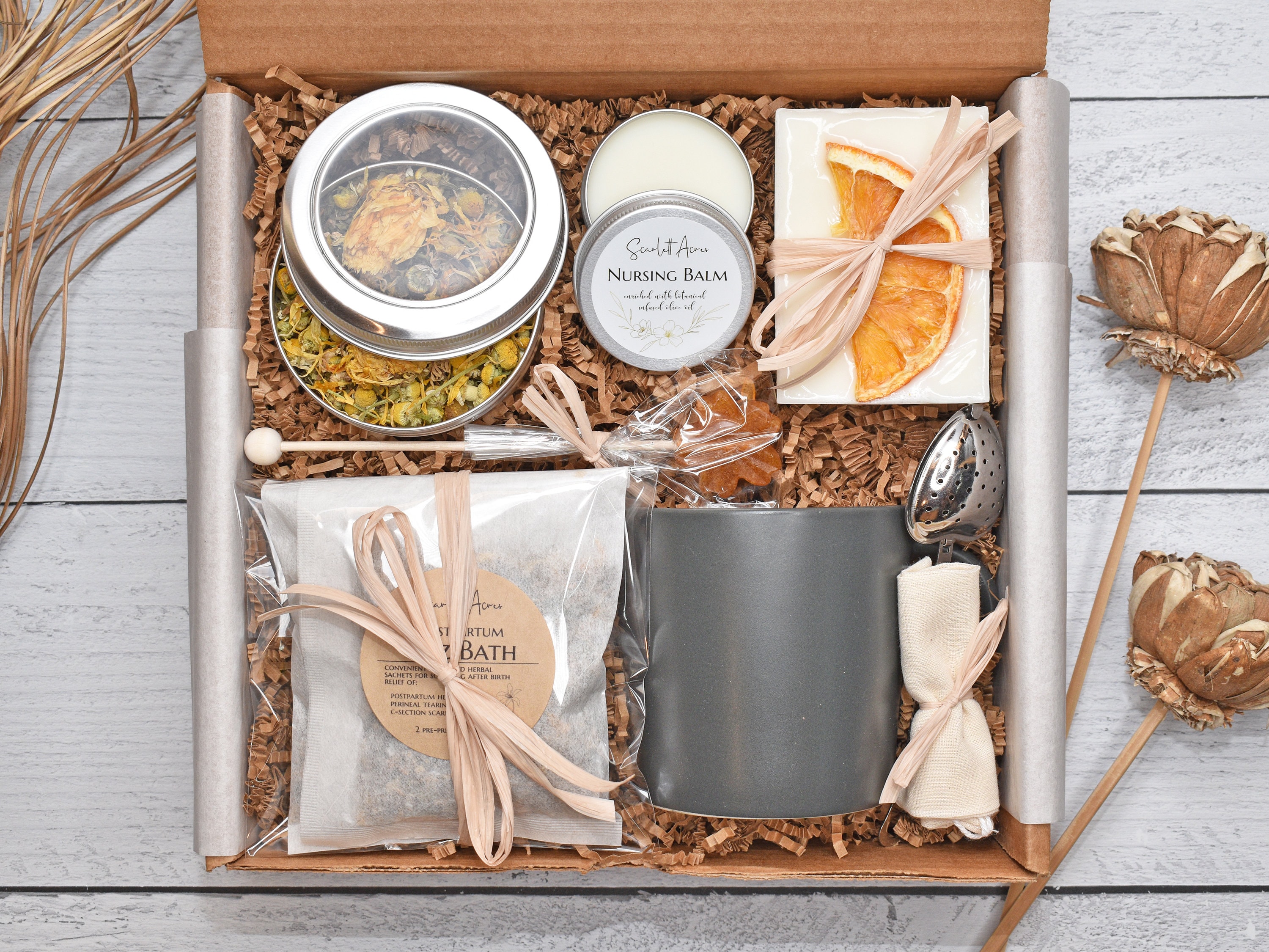 Postpartum Gift Box, New Mom Gift Basket, First Time Mom, New Mom Care ...