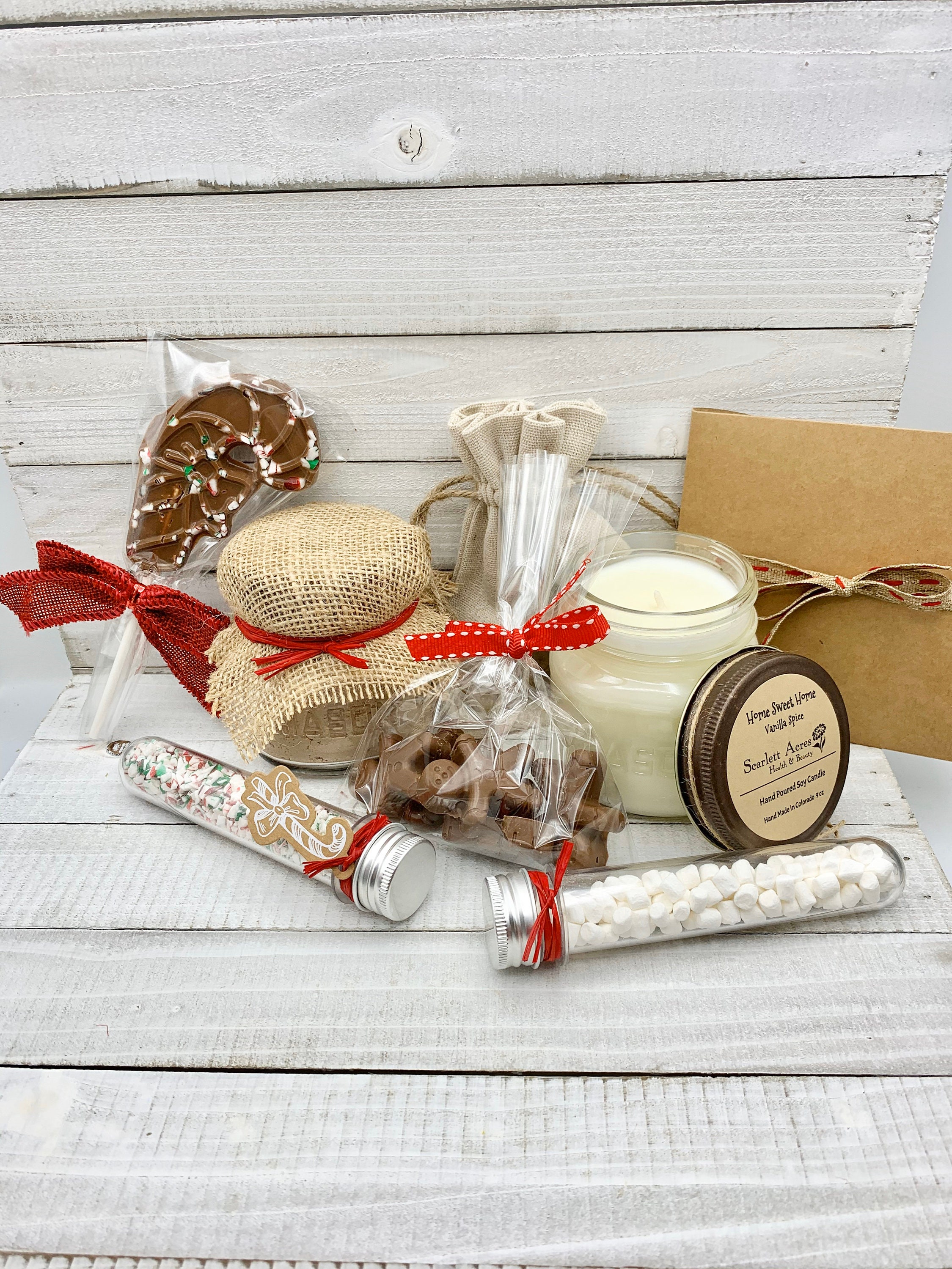 Peppermint Mocha Gift Set, Christmas Gift Basket, Christmas Gift Box ...