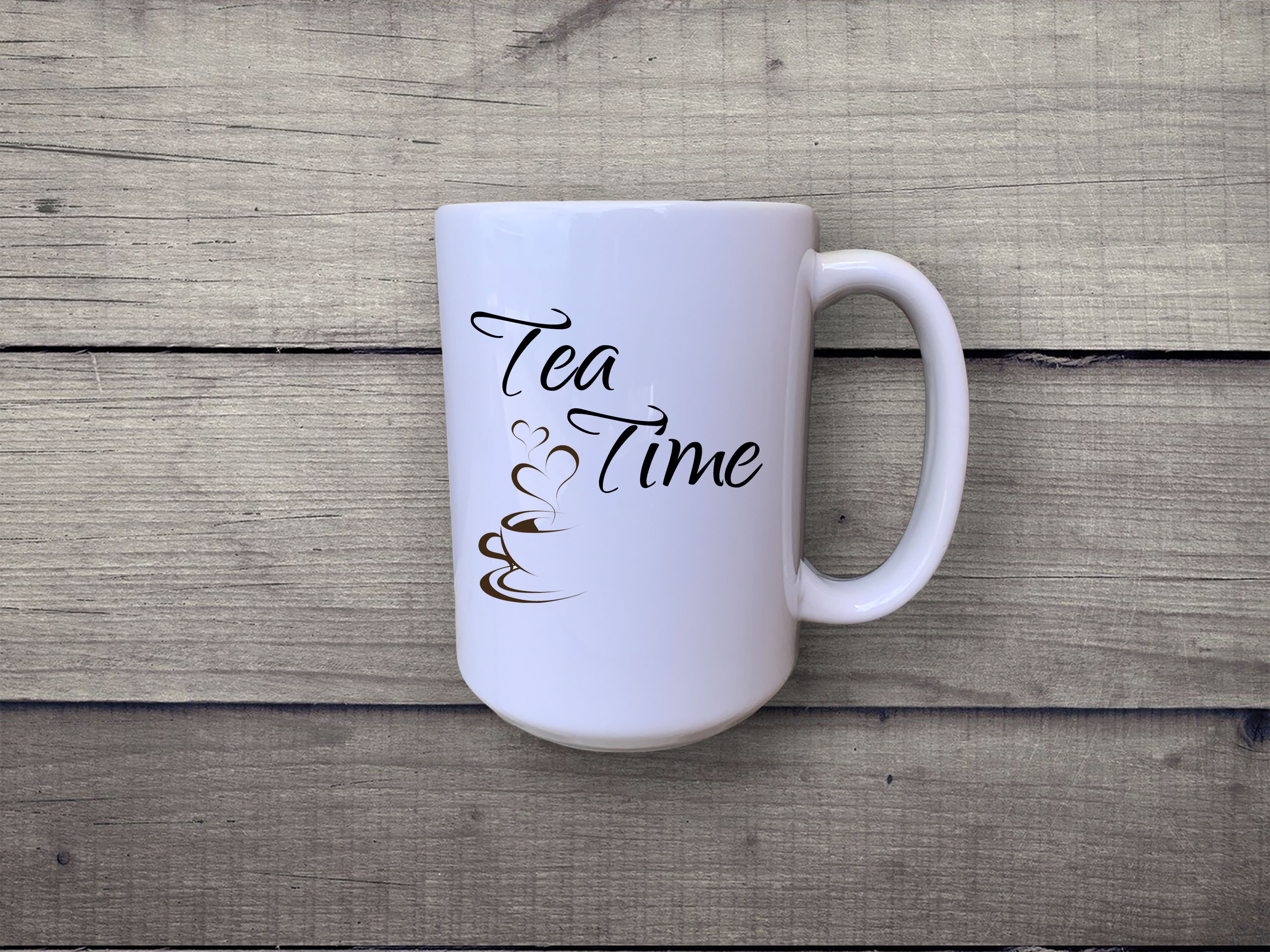 Tea Time Mug, Personalized Tea Mug, Custom Tea Mug, Tea Lover Gift ...