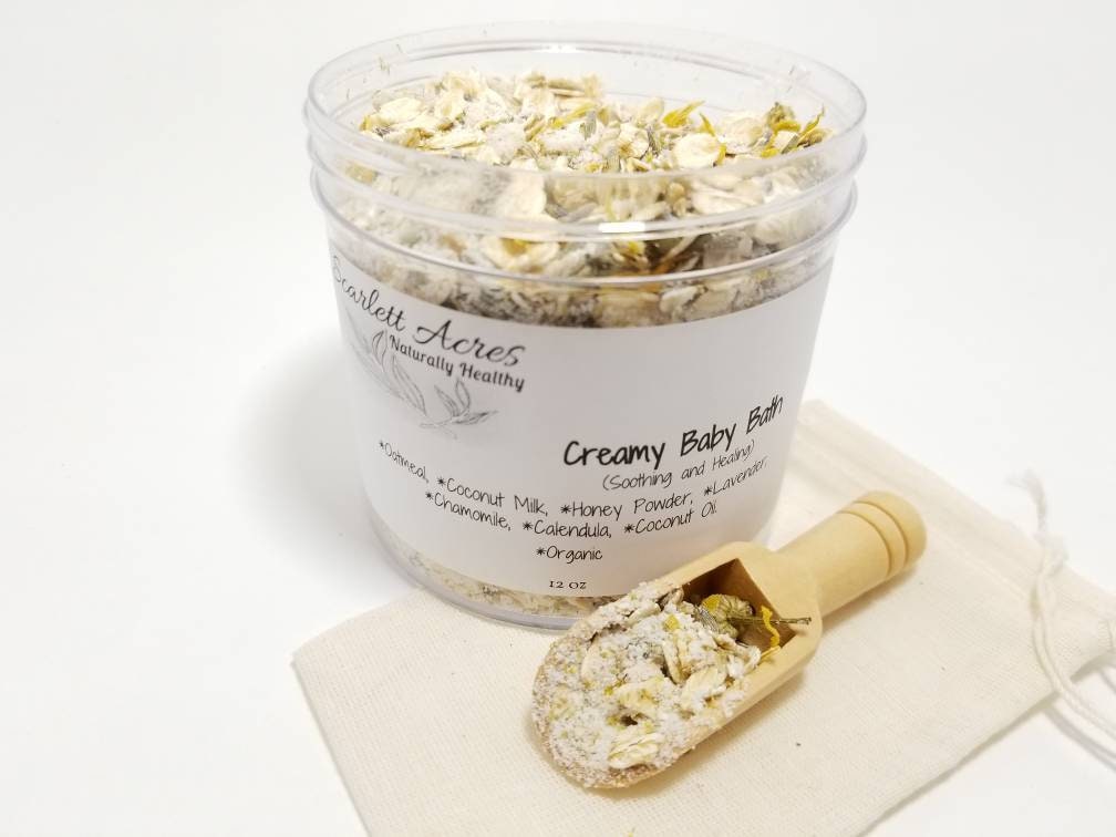 Organic Baby Bath / Coconut Milk Bath / Herbal Bath / Calming Baby Bath ...