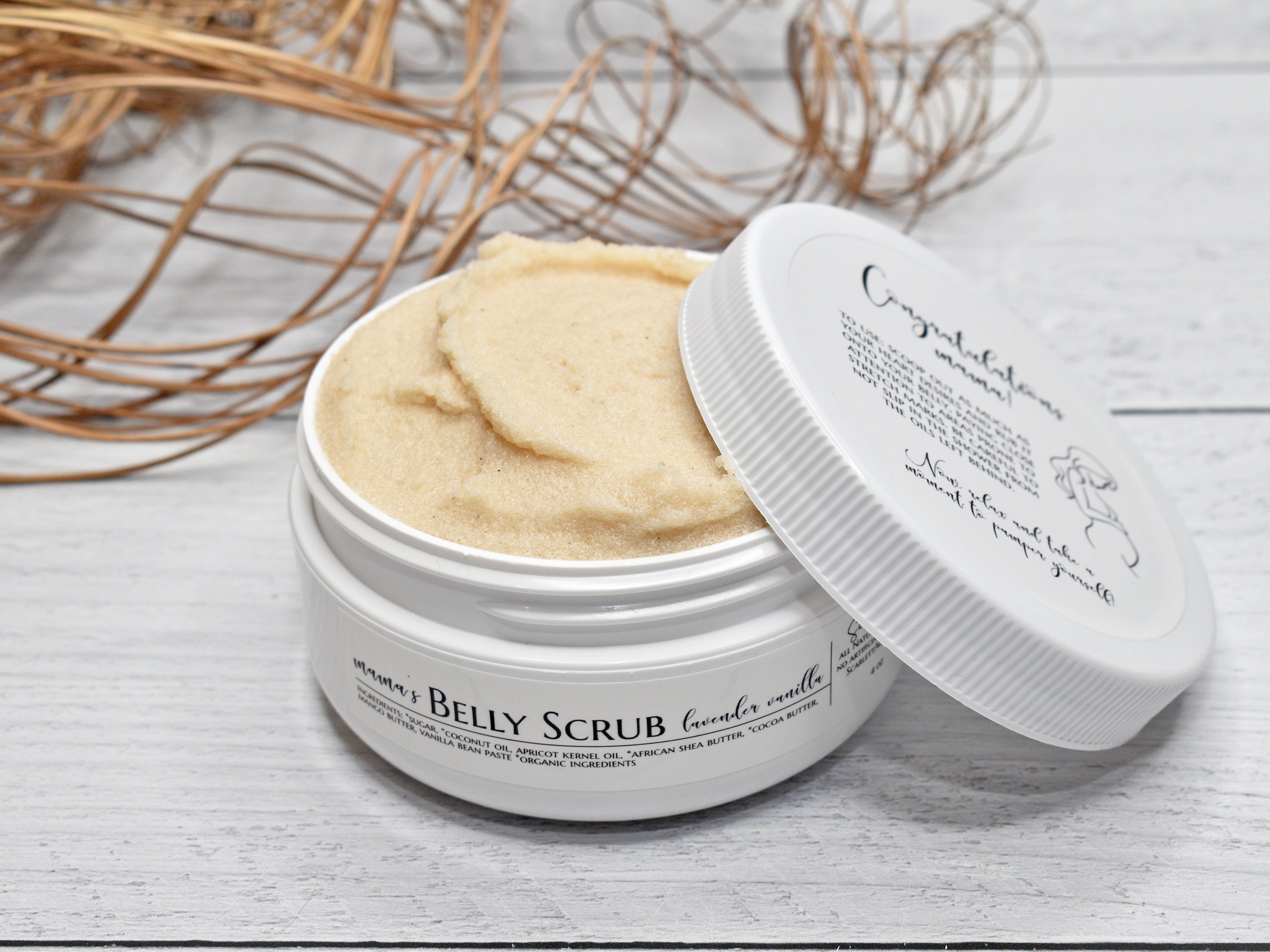 Triple Butter Belly Scrub, Mamas Belly Scrub, Cocoa Butter Scrub ...