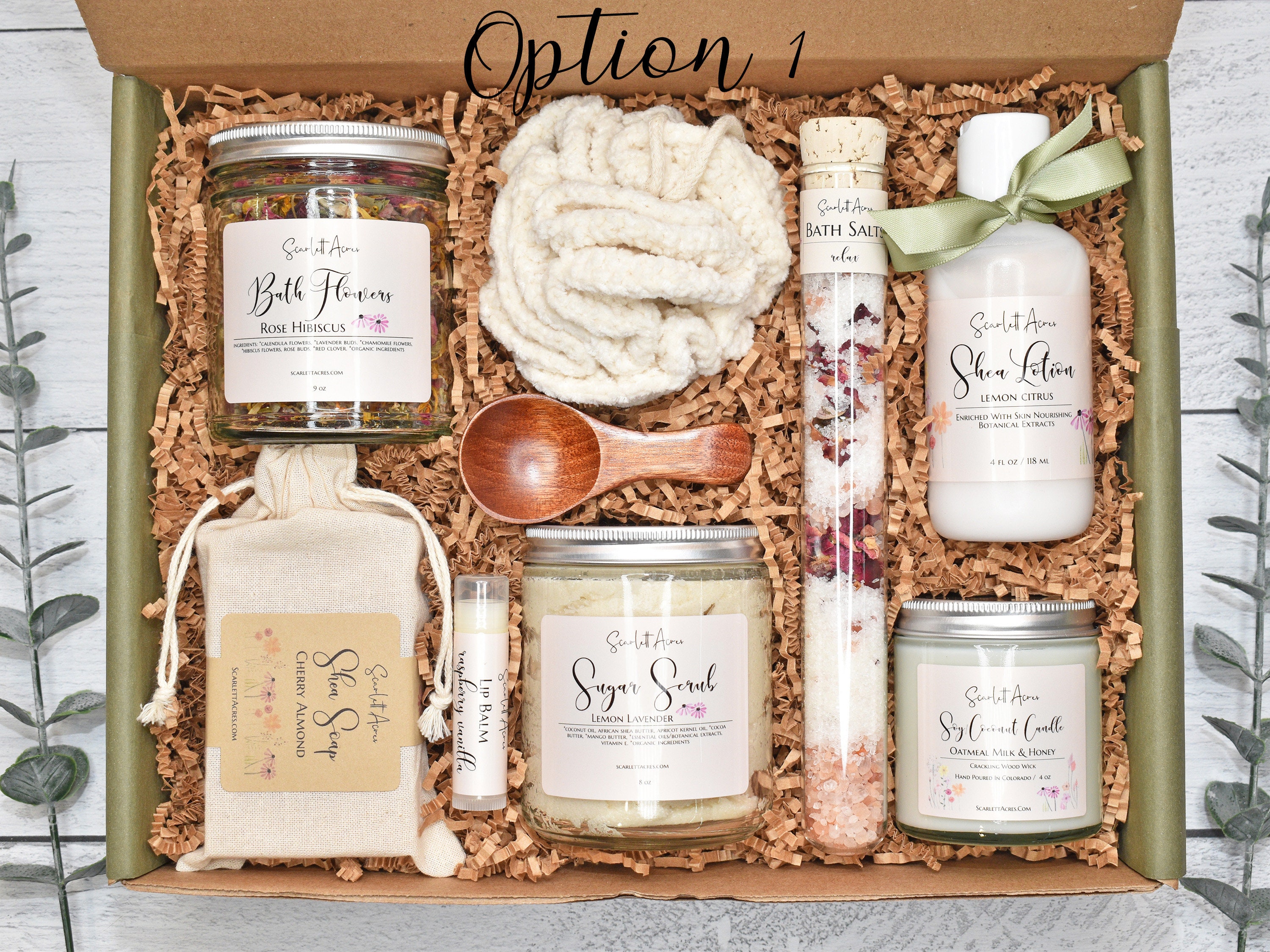 Organic Spa Gift Baskets