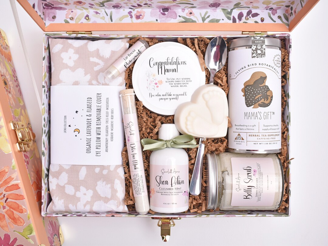 Postpartum Gift Box, New Mom Care Package, New Mom Gift Basket ...