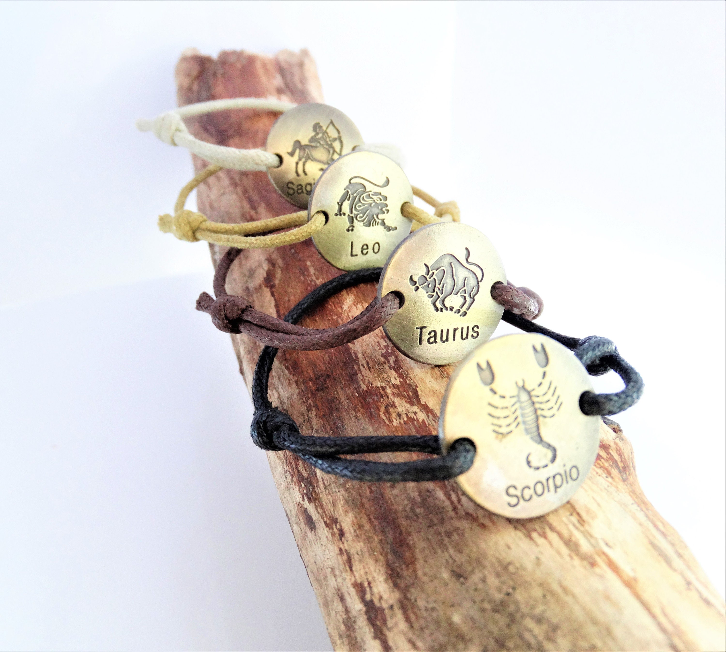 Zodiac Signs Braceletsbracelet Astrology Bracelet Horoscope | Etsy