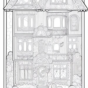 Intricate Homes Coloring Pages Bundle | Digital Download | 5 Pages - Etsy