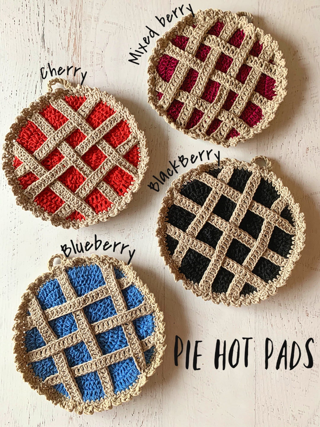 Pie Hot Pads - Etsy