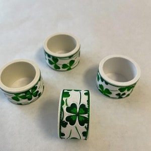Adorable Shamrock Napkin Rings, Sold in Sets of 4 - Etsy