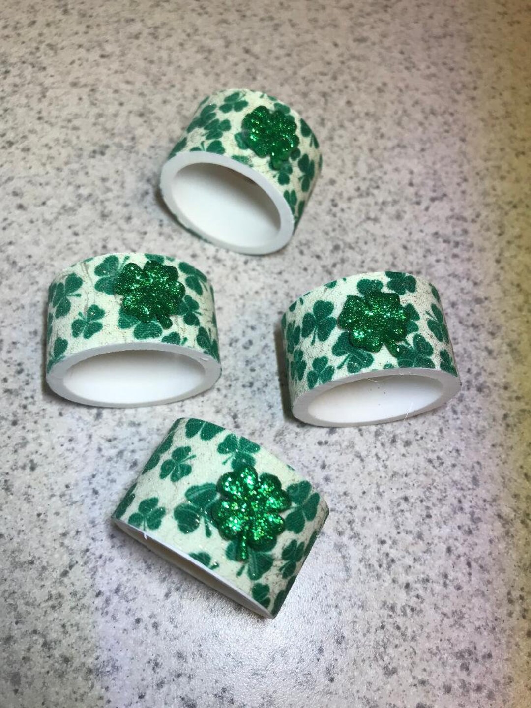 Sweet Miniature Shamrock Napkin Rings, Sold in Sets of Four. - Etsy