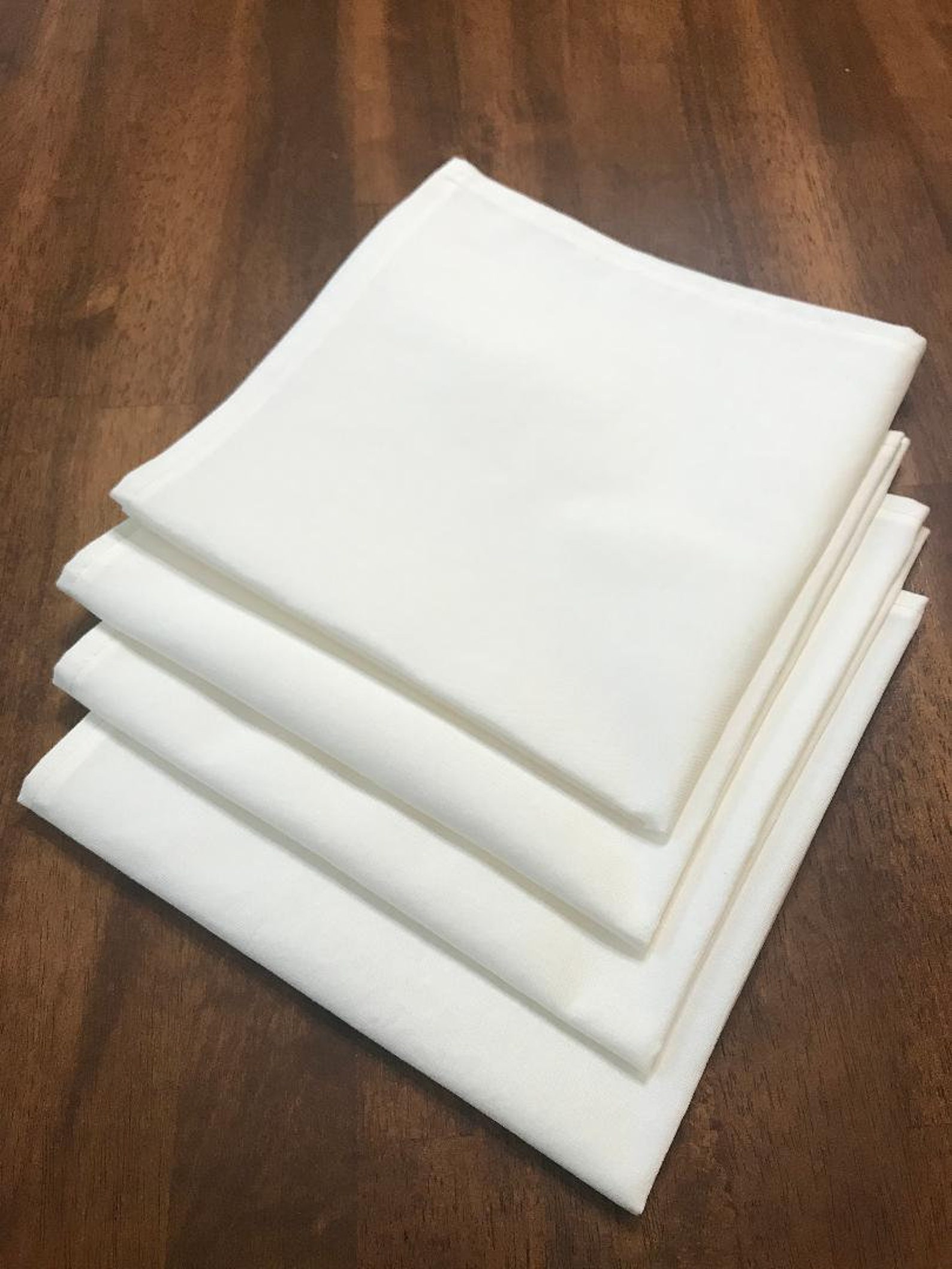 Off-white 18 X 18 Kona Cotton Cloth Table Napkins - Etsy Australia