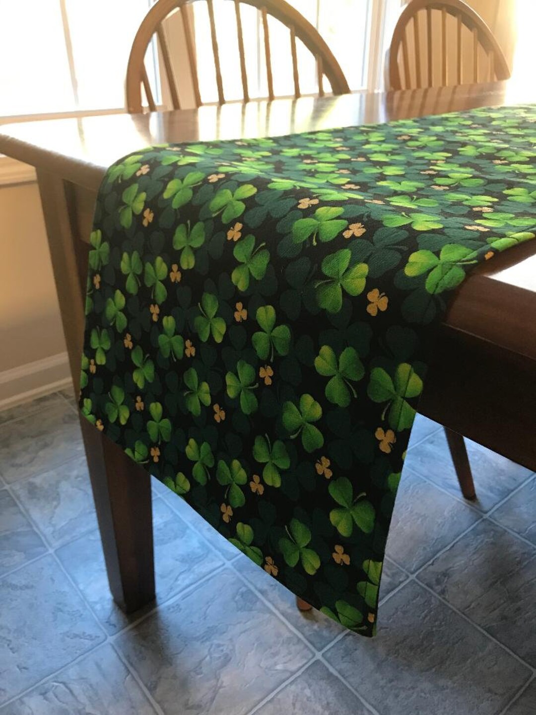 Cheerful Green Shamrock Table Runner Sold in Several Sizes - Etsy