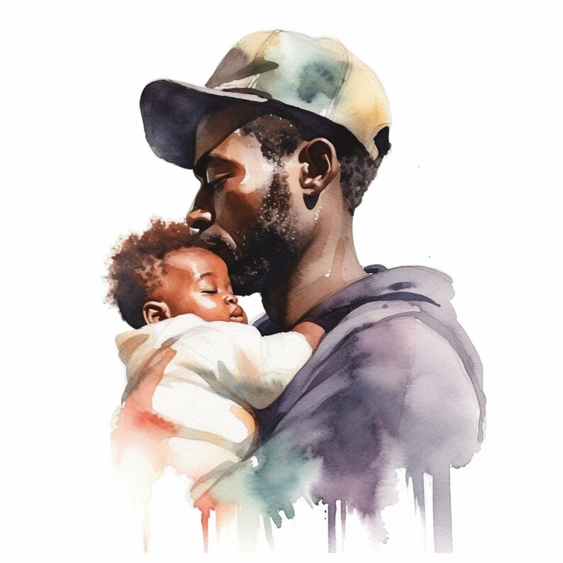 1515 PNG Clipart No/white Background African American Father - Etsy