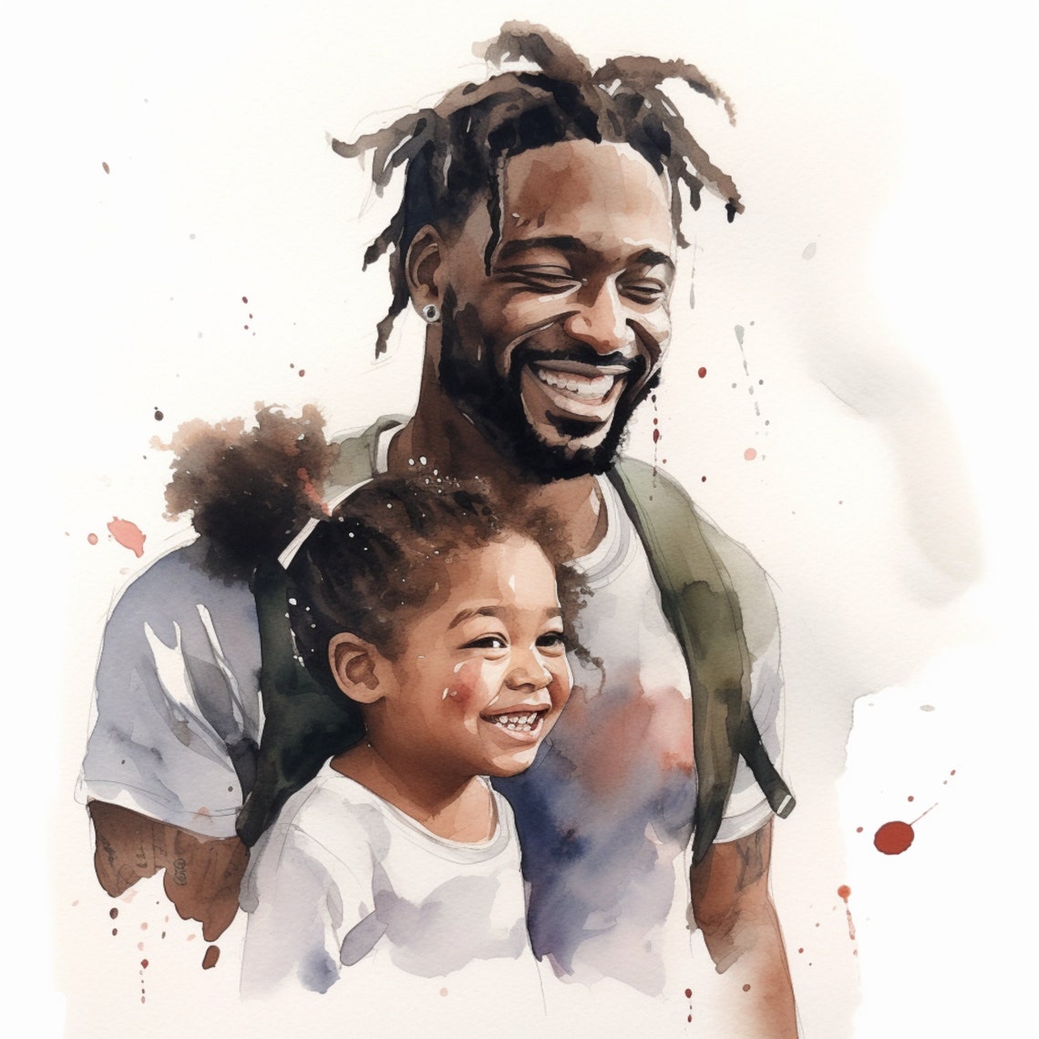 1515 PNG Clipart No/white Background African American Father - Etsy