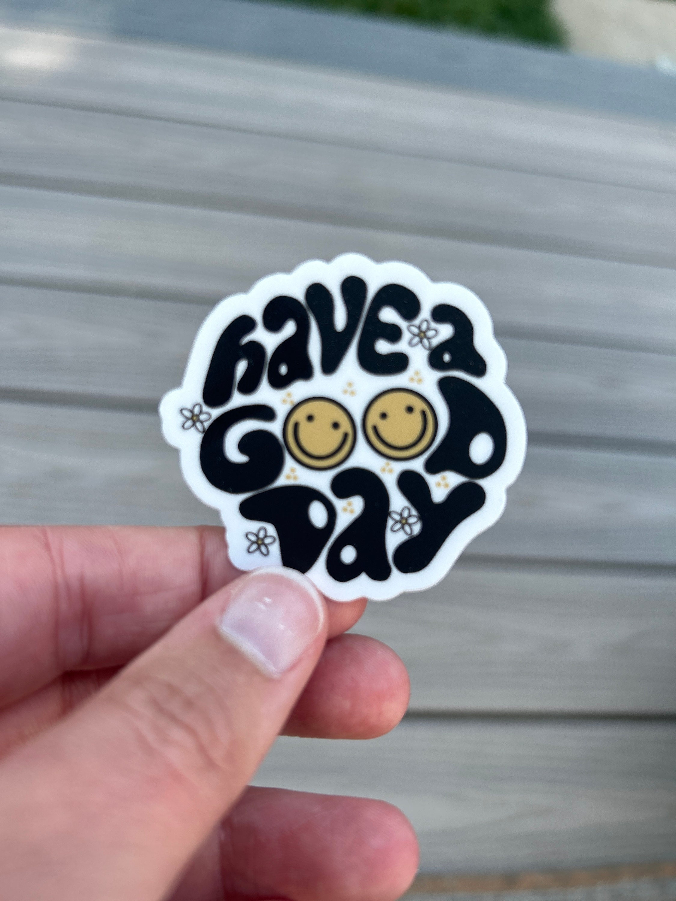 Have a Good Day Smiley Sticker - Etsy
