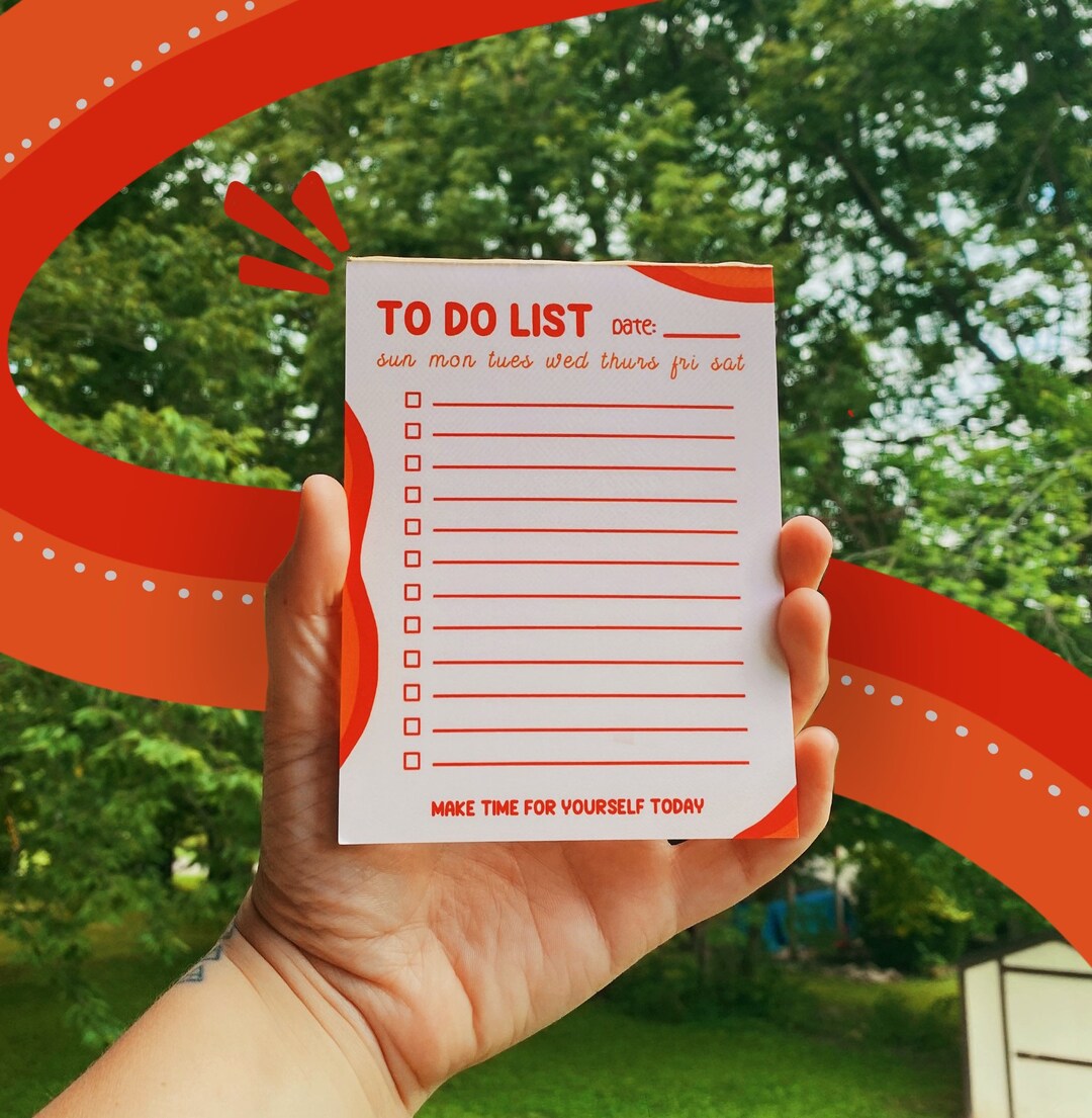 To do List Notepad Etsy