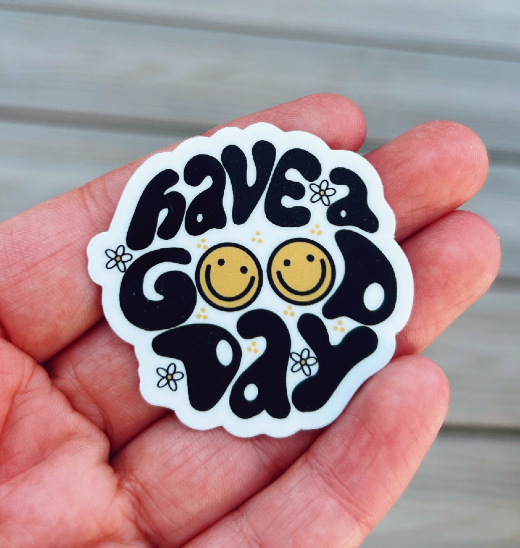 Have a Good Day Smiley Sticker - Etsy