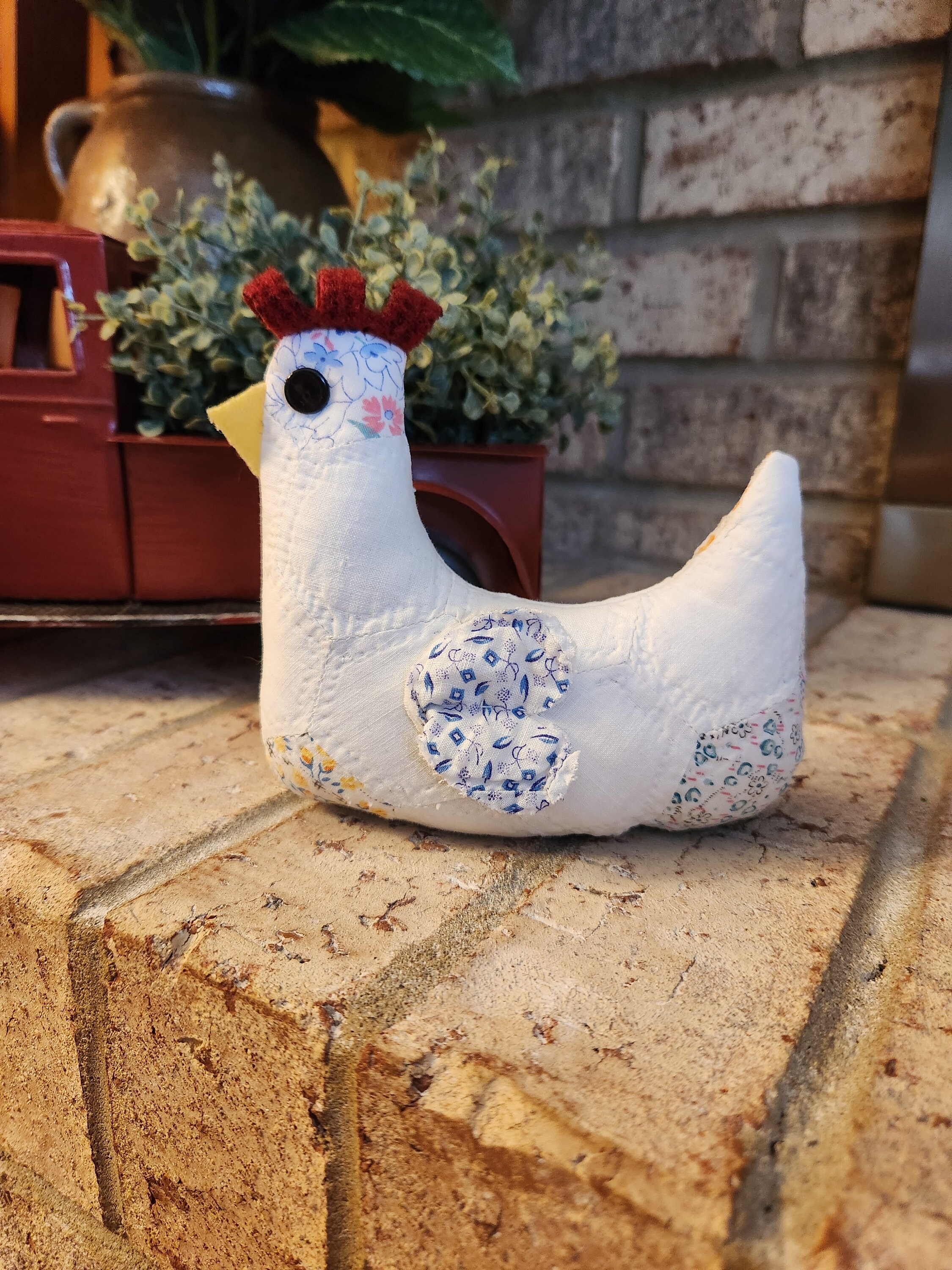 Quilt Chicken Shelf Sitter/farmhouse/country - Etsy