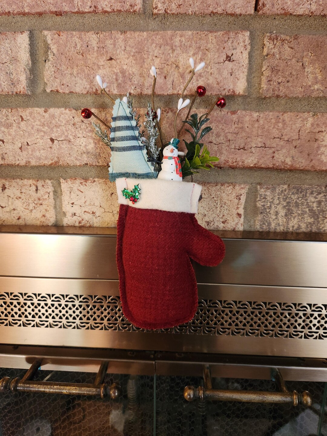 Snowman Mitten/wallhanging/christmas Decor/snowman Decor/country Decor ...