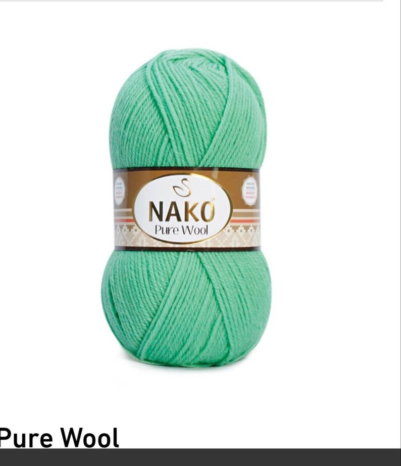 NAKO 100% WOOL Pure Wool 220M Crocheting Knitting Yarn - Etsy