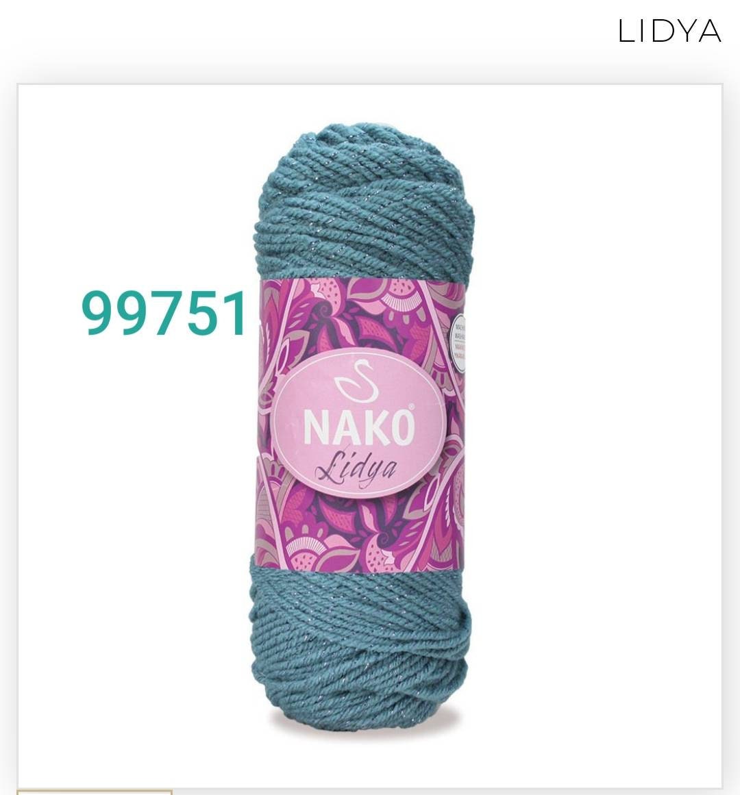 New Nako Lidya Premium Acrylic Knitting Yarn Ball,cardigans,scarves ...
