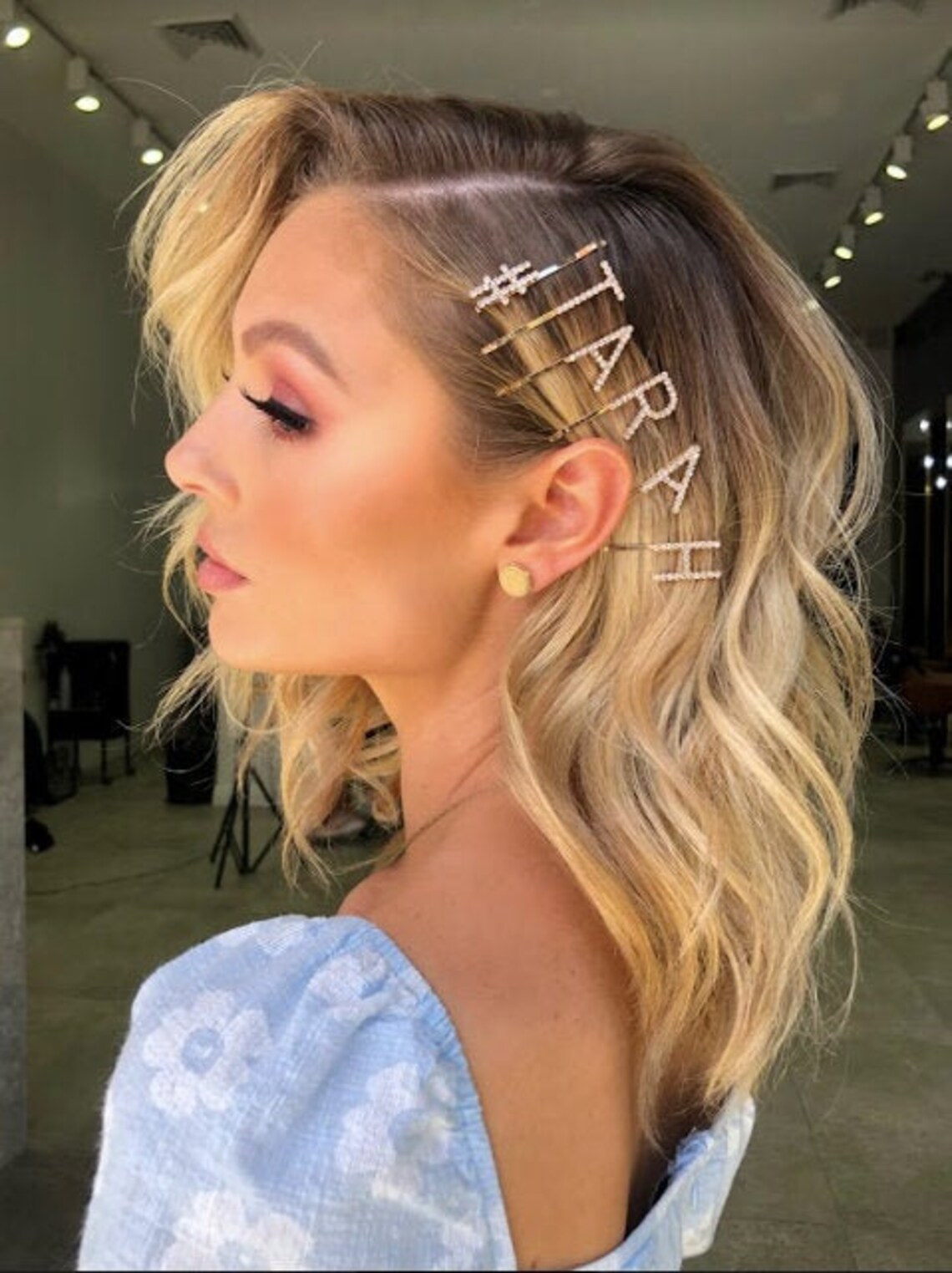 Letter Hair Pins Gold Personalized Gift Natalie Anne X KELA | Etsy