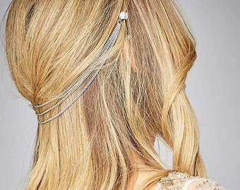 Pair of Hair Pins Jewelry Hair Chain Hair Comb Hair - Etsy