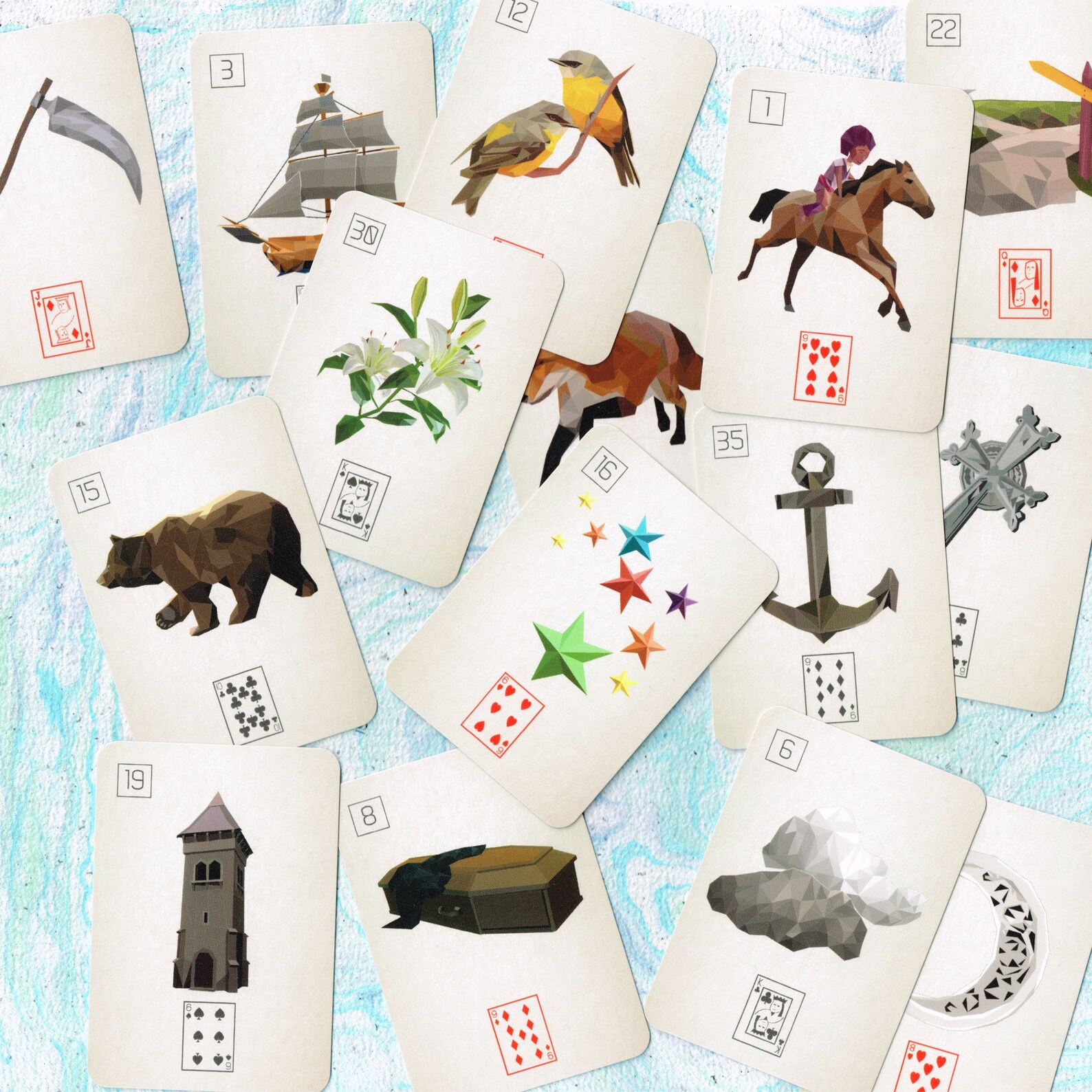 Mini Living Symbols Lenormand genderqueer and - Etsy Australia