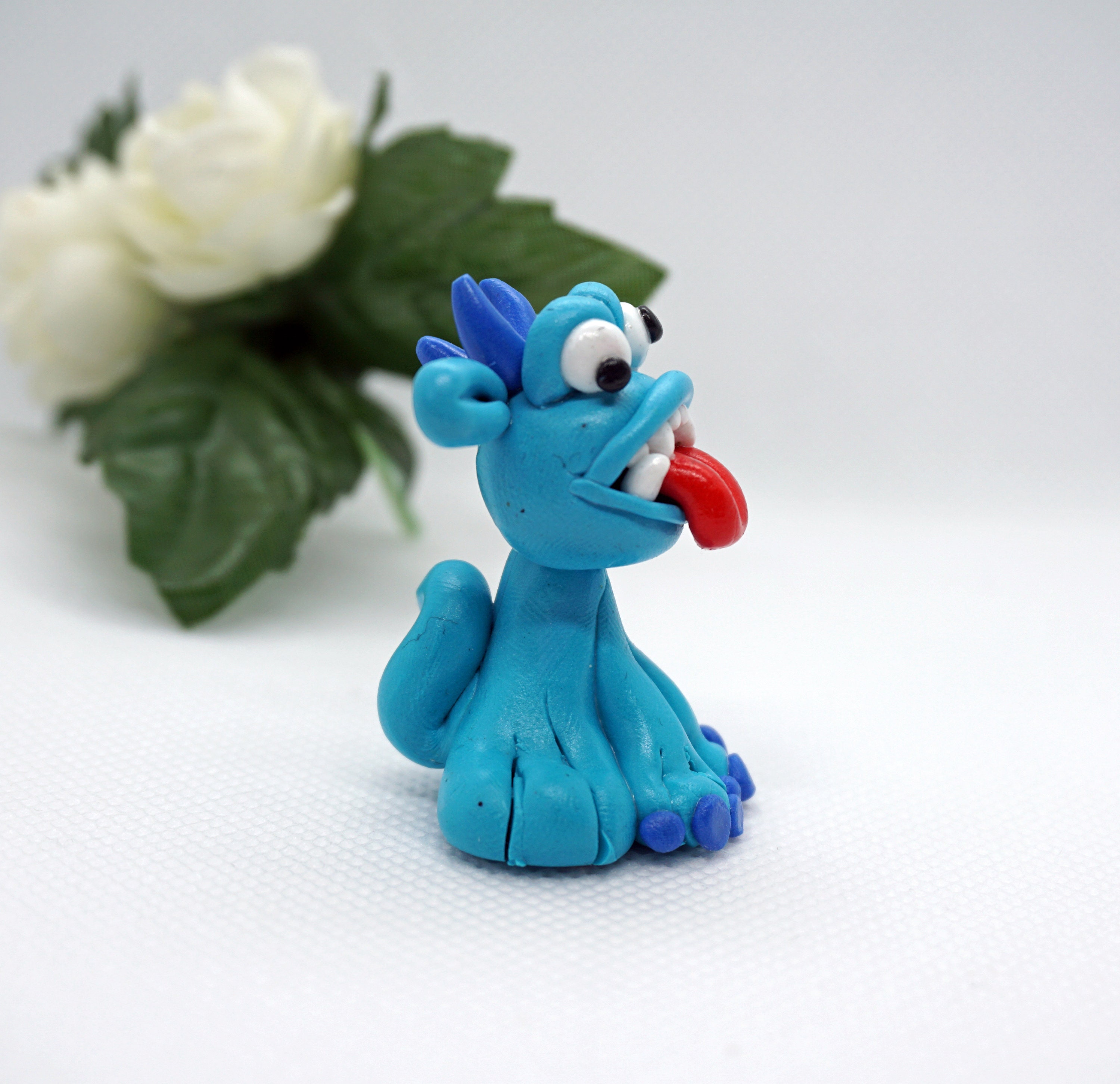Scary Fimo Monster Polymer Clay Figure Funny Decoration - Etsy