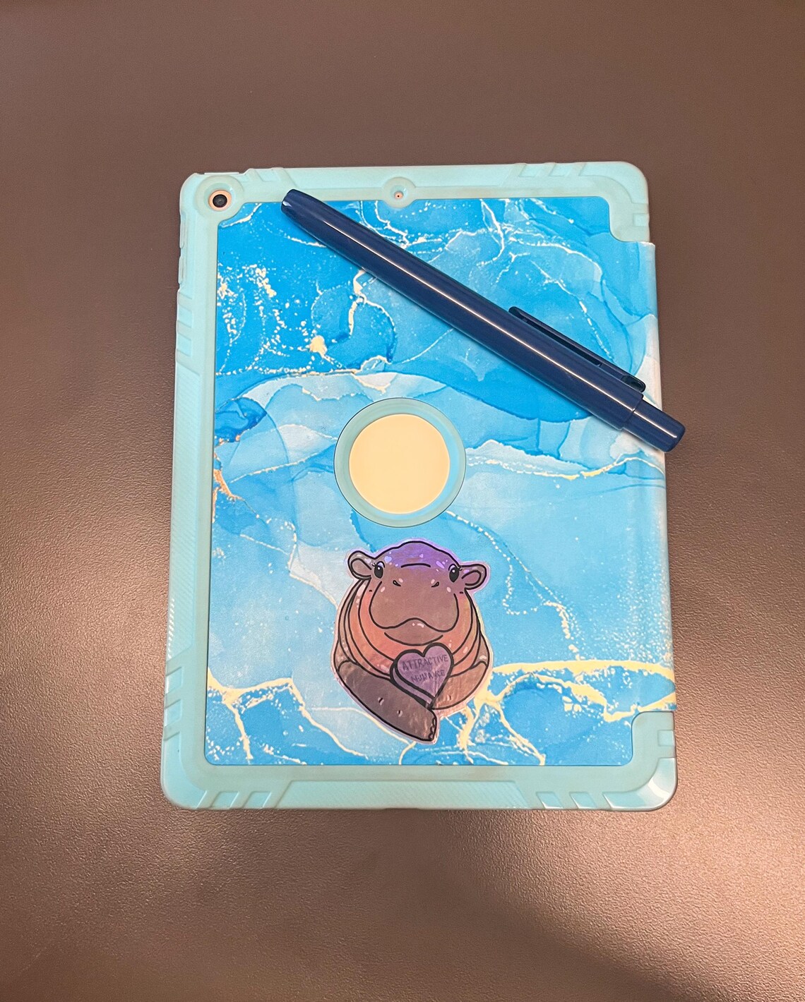 Moo Deng Pygmy Hippo Holographic Sticker - Etsy
