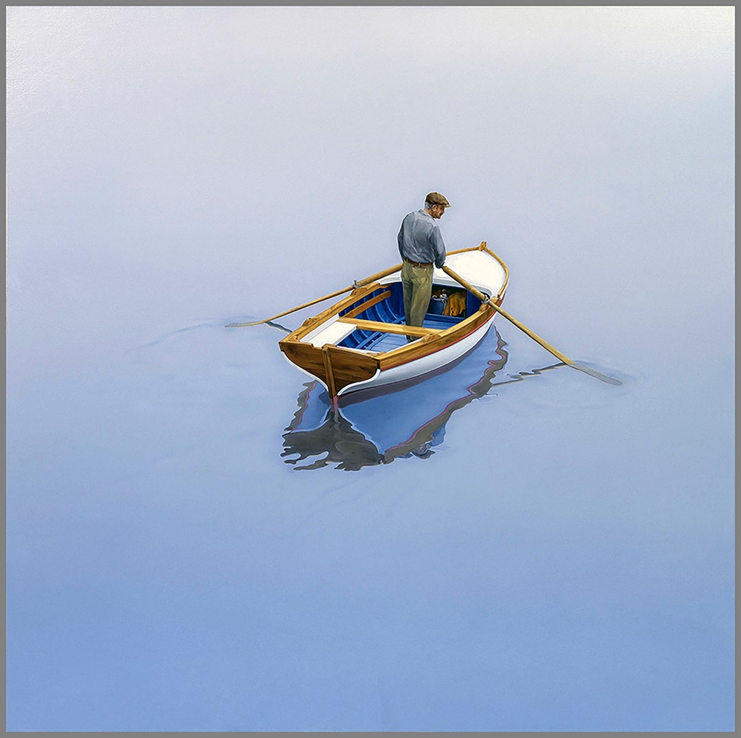 Coastal Wall Art, Seashore, Islander, Row Boating, Fishing Boat, Dreamy ...