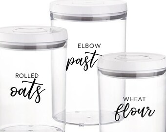 Pantry Labels for Oxo Containers - Etsy