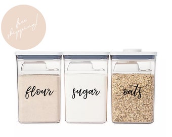 Pantry Labels for Oxo Containers - Etsy