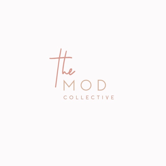 Mod Premade Logo Design Text only Logo Minimal Logo Simple | Etsy