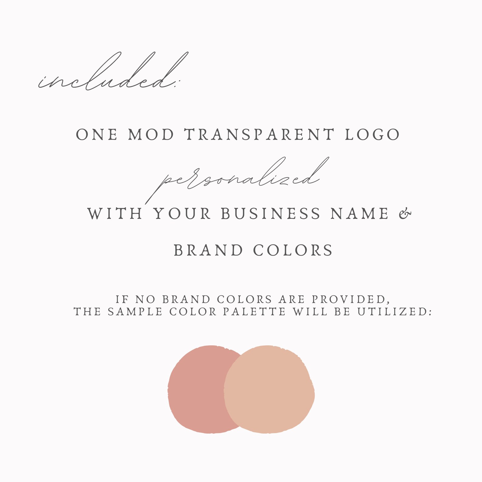 Mod Premade Logo Design Text only Logo Minimal Logo Simple | Etsy