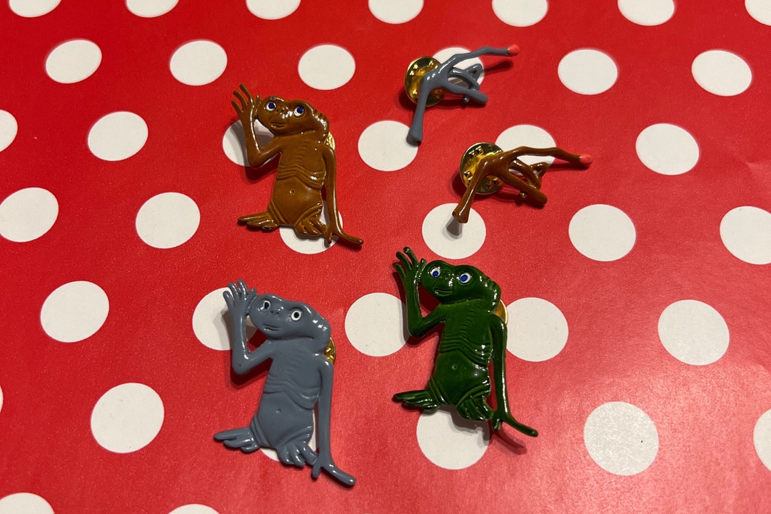 Vintage 1980's ET Extra Terrestrial Full Body Enamel Lapel - Etsy