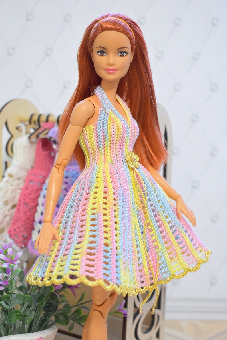 Barbie kleding handgemaakte mode pop mode barbie jurk | Etsy