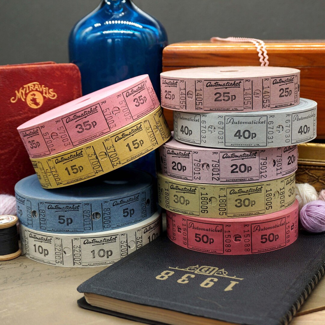 Vintage Rare British Automaticket Tickets Retro Amusement Tickets UK ...